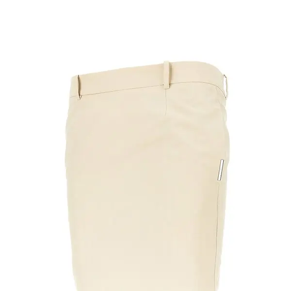Attico Midi Skirt With Visible Striped Lining
