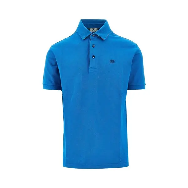 Etro Piquet Polo Hirt With Pegao Embroidery