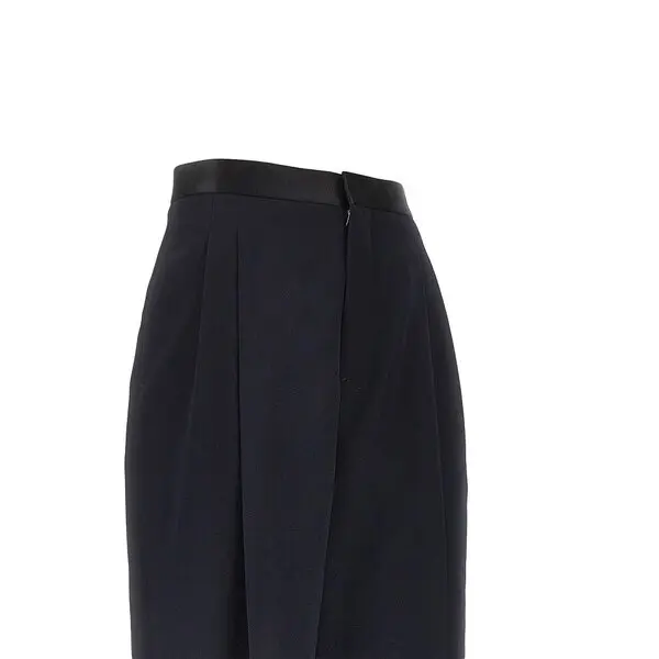 Bottega Veneta Grain De Poudre Wool Pants With Double Dart