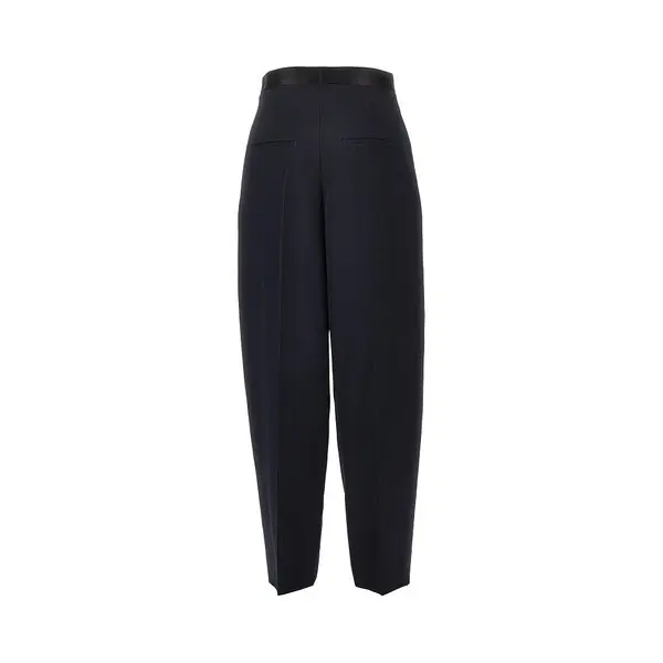 Bottega Veneta Grain De Poudre Wool Pants With Double Dart