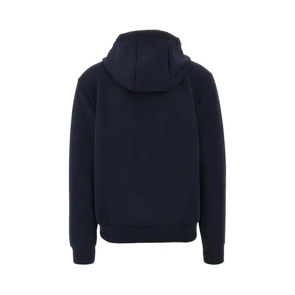 EA7 Stretch Jersey Full-zip Hoodie - Blue