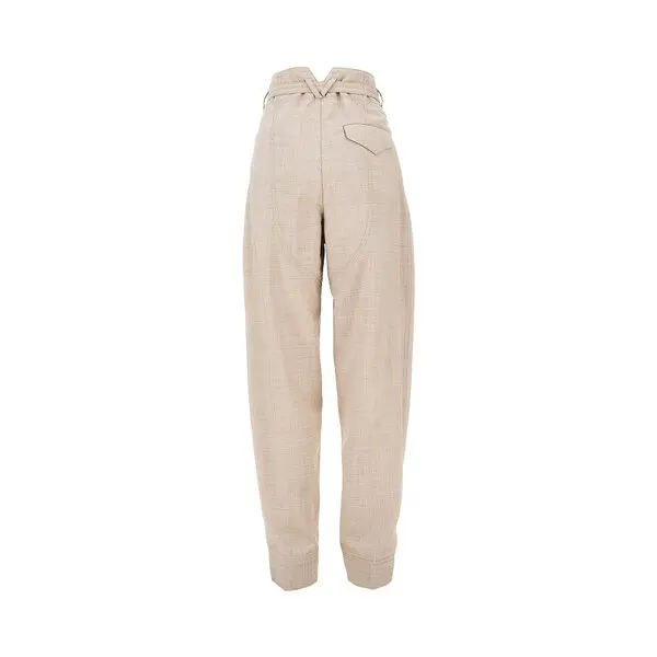 Bottega Veneta Light Wool Belted Trousers