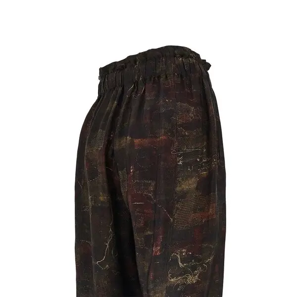Emporio Armani Printed Cupro Twill Pants