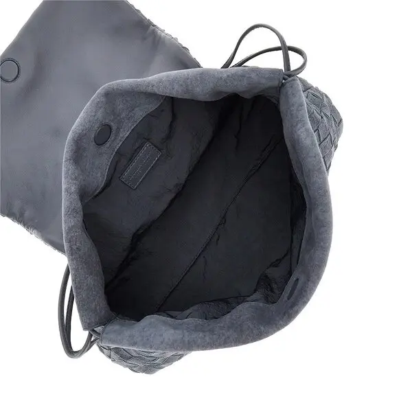 Bottega Veneta Suede Leather Pouch - Grey
