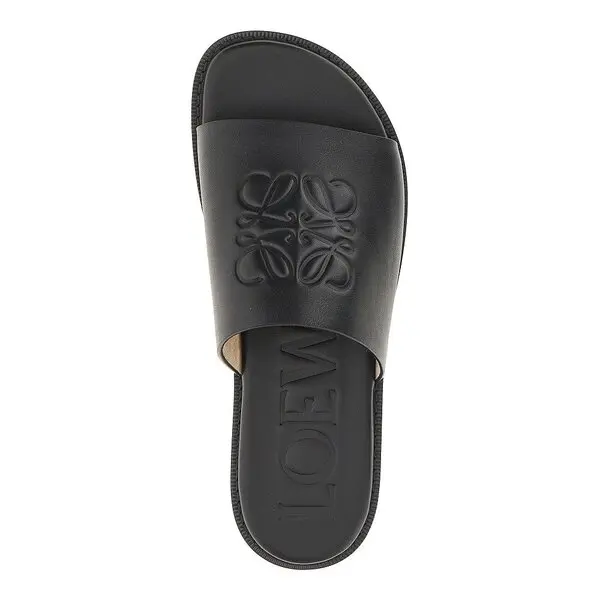 Loewe Anagram Flex Leather Slides