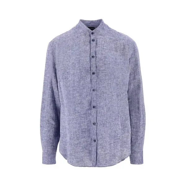 Emporio Armani Guru Collar Linen Shirt An