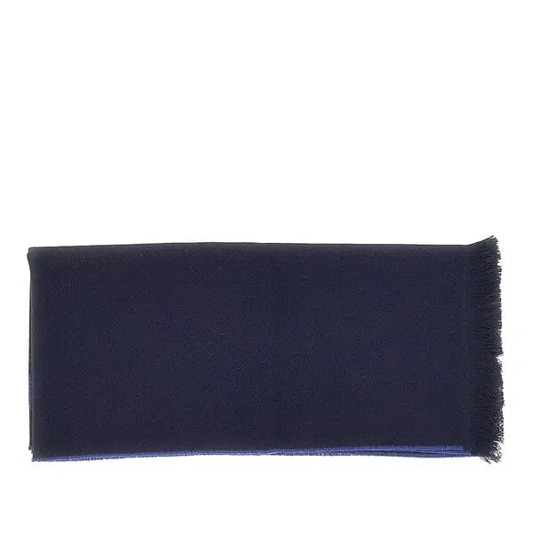 Emporio Armani Jacquard Logo Wool Scarf
