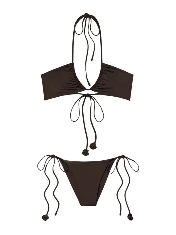 MAYGEL CORONEL Arazo Two-piece Swimsuit - Brown