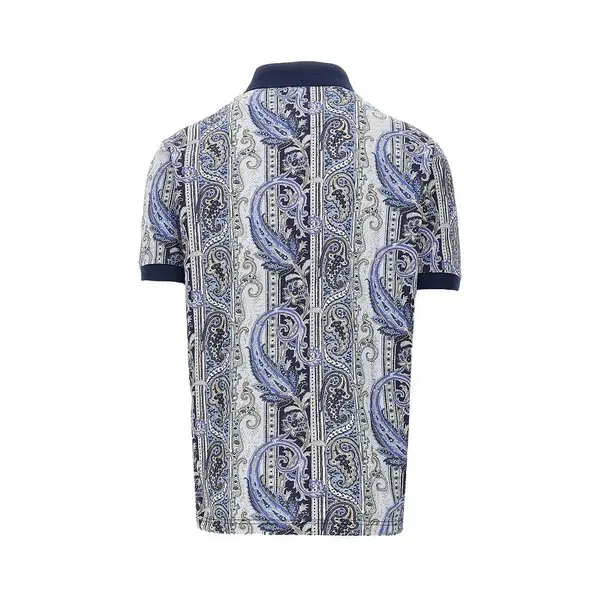 Etro Pailey Print Piquet Polo Hirt