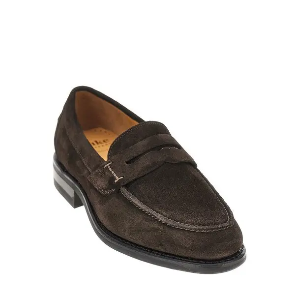 LOAKE Suede Leather Penny Loafers