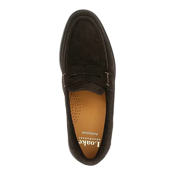 LOAKE Suede Leather Penny Loafers