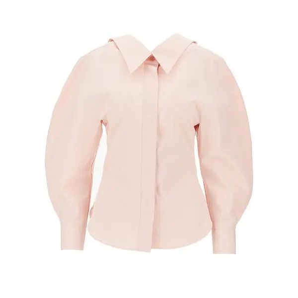 Givenchy Poplin Shirt With Voluminous Rounded Sleeves