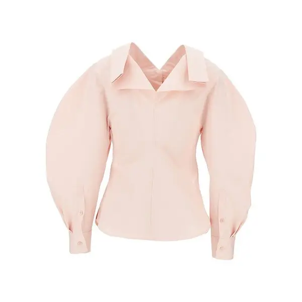 Givenchy Poplin Shirt With Voluminous Rounded Sleeves