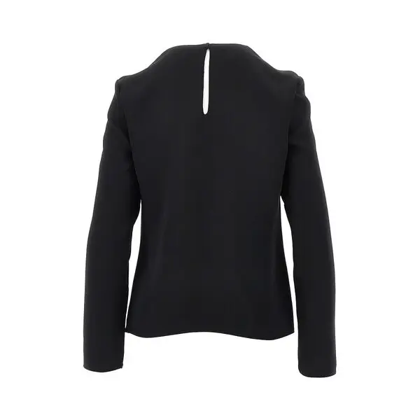 Valentino Garavani Cady Couture Long-sleeved Top With Bow Detail