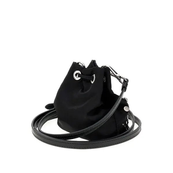 Prada Re-nylon Re-edition 1978 Mini Pouch With Crystal And Stud Embroidery