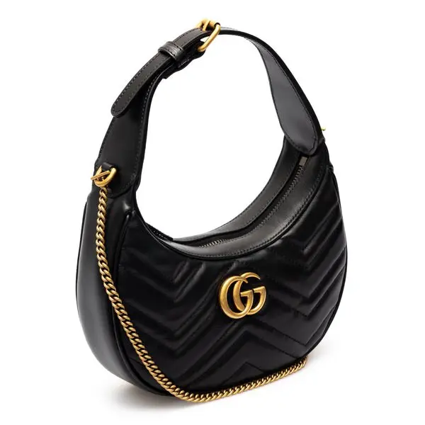 Gucci Gg Marmont Mini Half Moon Bag