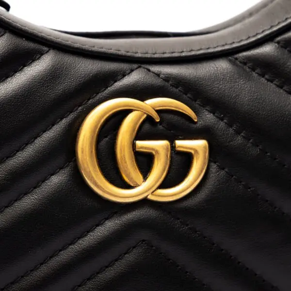 Gucci Gg Marmont Mini Half Moon Bag