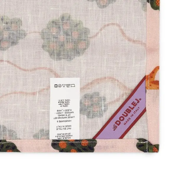 La DoubleJ Patterned Linen Napkin Set
