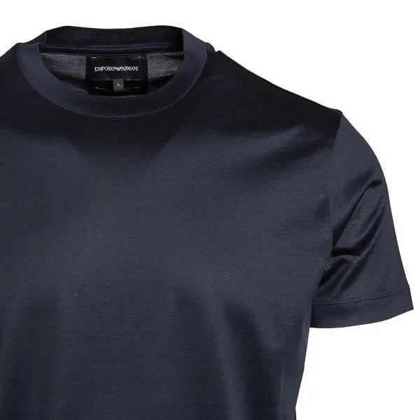 Emporio Armani T-hirt In Tencel Blend Jerey