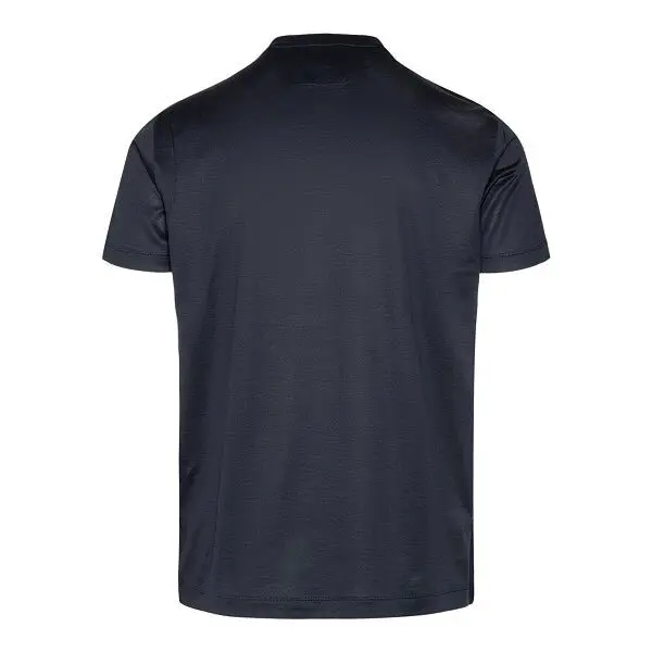 Emporio Armani T-hirt In Tencel Blend Jerey