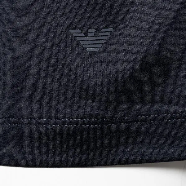 Emporio Armani T-hirt In Tencel Blend Jerey