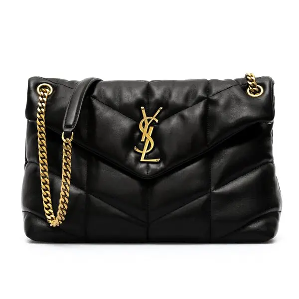 Saint Laurent Small Loulou Puffer Bag - Black