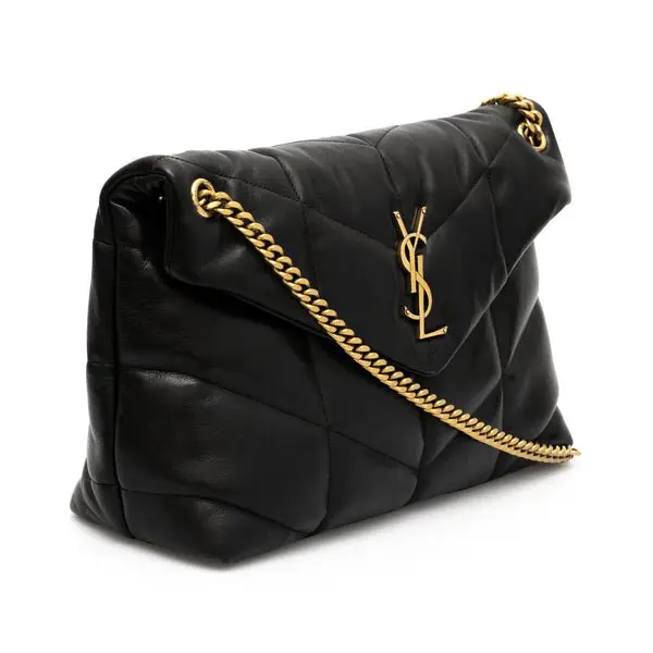 Saint Laurent Small Loulou Puffer Bag - Black