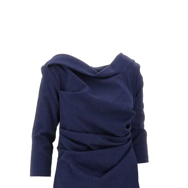 Talbot Runhof Mosaic Piqué Knee-length Dress
