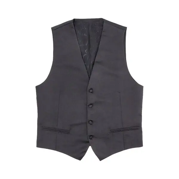 SARTORIA ARTE E STILE Tailored Silk Vest - Black