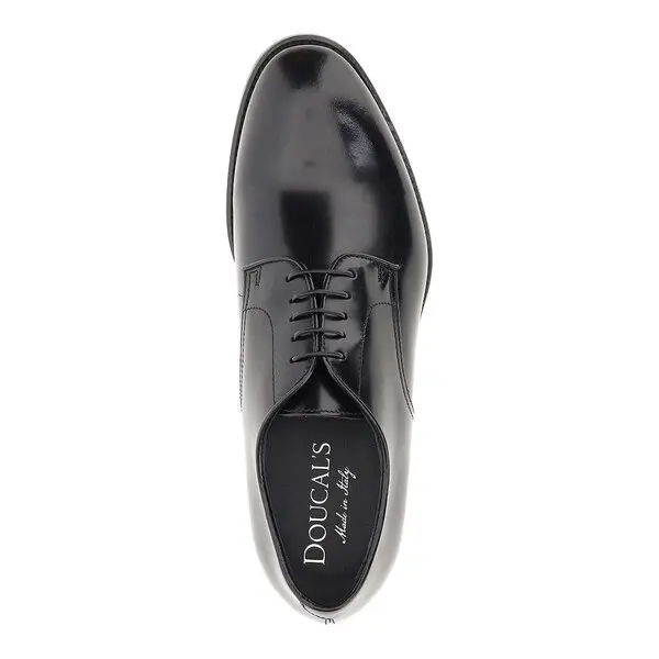 DOUCAL'S Brushed Leather Lace-up Shoes