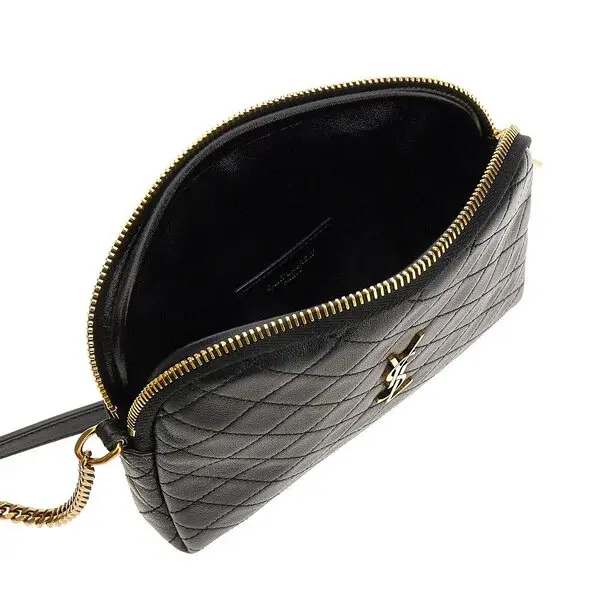 Saint Laurent Gaby Quilted Leather Crossbody Pouch