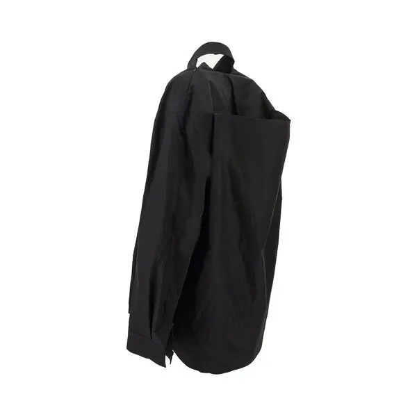 Balenciaga Cotton Poplin Suspended Shirt Effect Mini Dress
