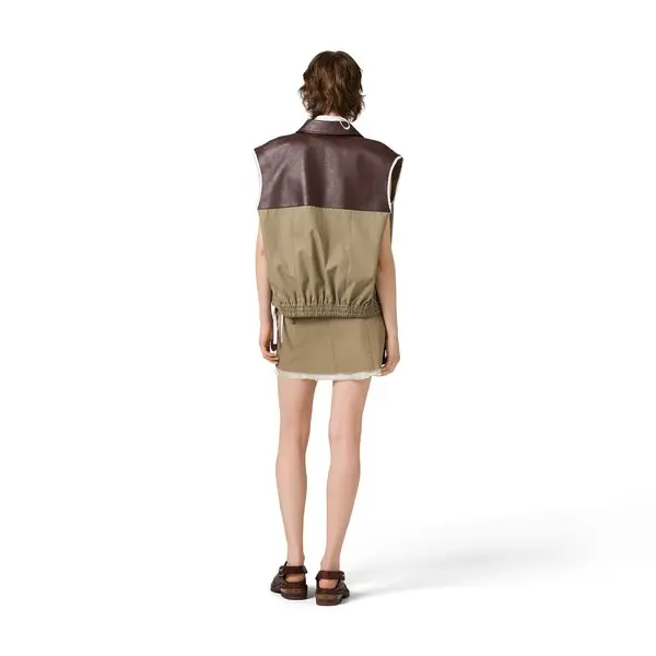 Miu Miu Leather Collar Vest