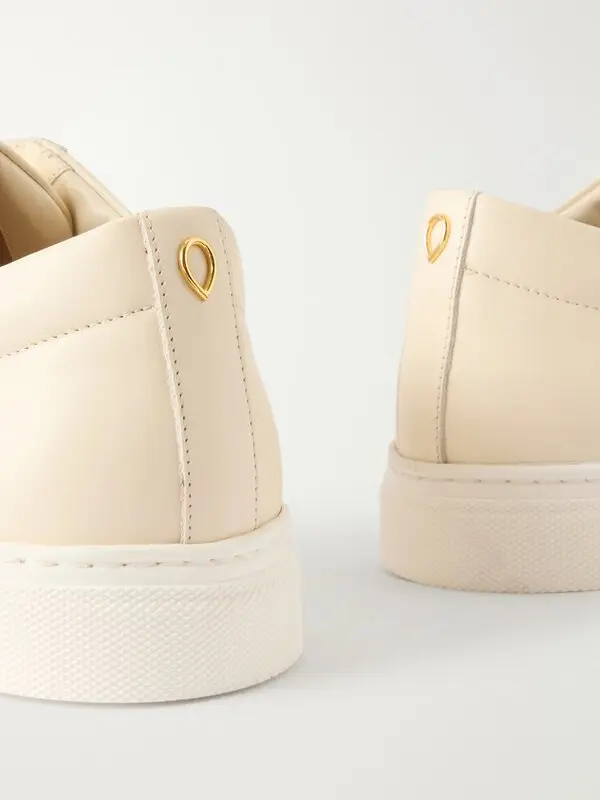 Jennifer Chamandi Leather Sneakers - Neutrals