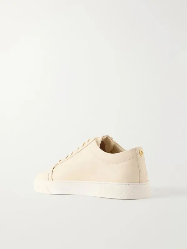 Jennifer Chamandi Leather Sneakers - Neutrals