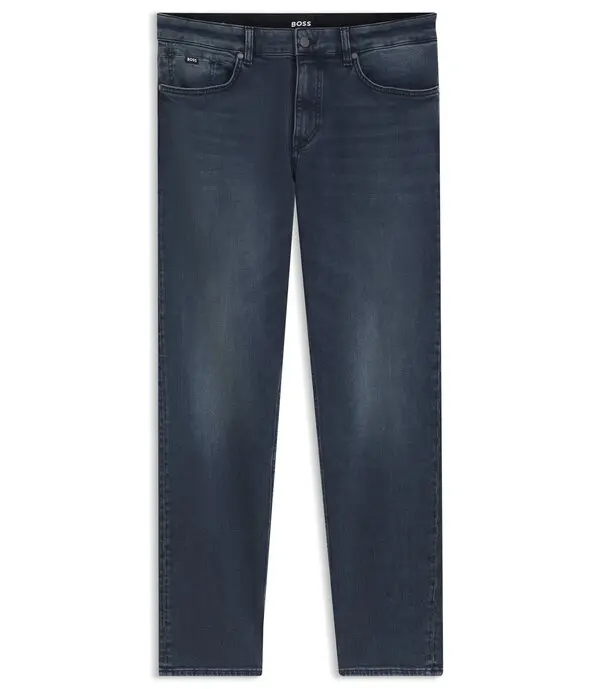 BOSS Regular-fit Jeans In A Stretch Cotton Blend - Dark Blue