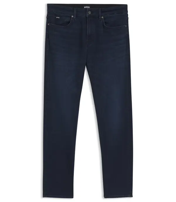BOSS Slim-fit Jeans In Stretch Cotton Blend - Dark Blue