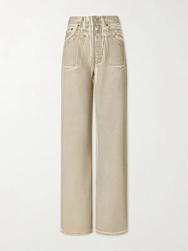 Acne Studios Straight-leg Printed Jeans - Green