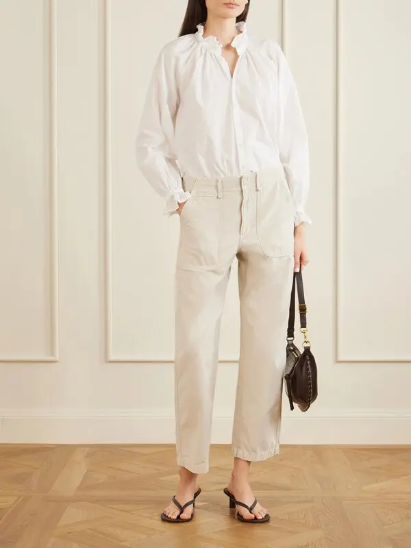 Citizens Of Humanity Winslow Utility Organic Cotton Straight-leg Pants - Neutrals