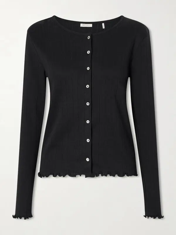 SKALL STUDIO Edie Organic Cotton Cardigan - Black