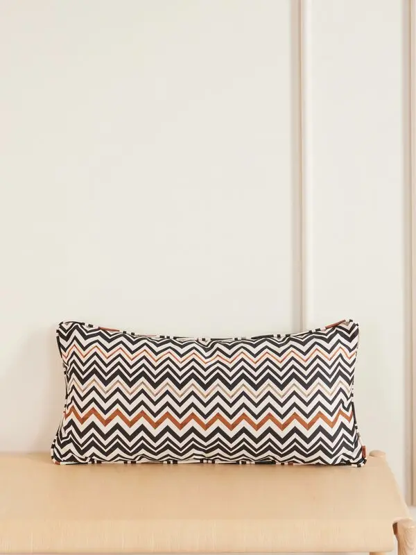 Missoni Belfast Striped Terry Cushion - Black