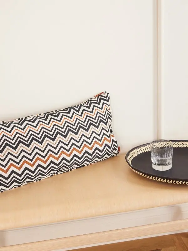 Missoni Belfast Striped Terry Cushion - Black