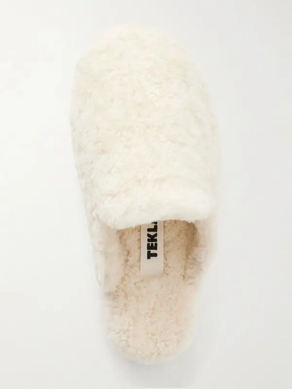 TEKLA Shearling Slip-on Slippers