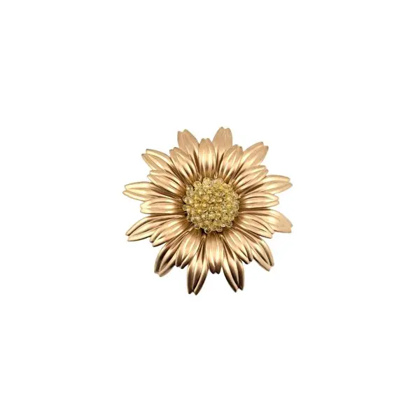 STEPHANIE BROWNE AUSTRALIA Luna Brooch With Seed Beads - Gold