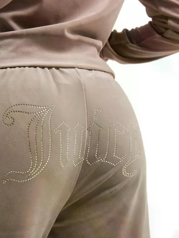 Juicy Couture Velour Diamanté Track Pants