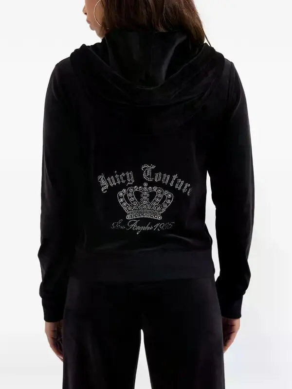 Juicy Couture Diamanté Crown Velour Track Pants