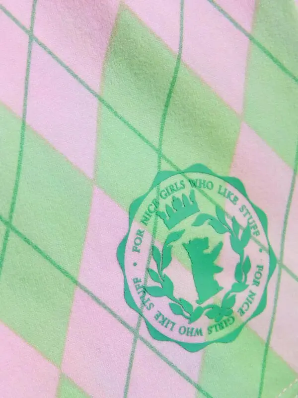 Juicy Couture Logo-print Argyle-pattern Pajama Set