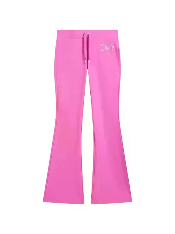 Juicy Couture Diamanté-embellished Jersey Track Pants - Pink