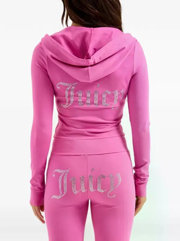 Juicy Couture Diamanté-embellished Jersey Track Pants