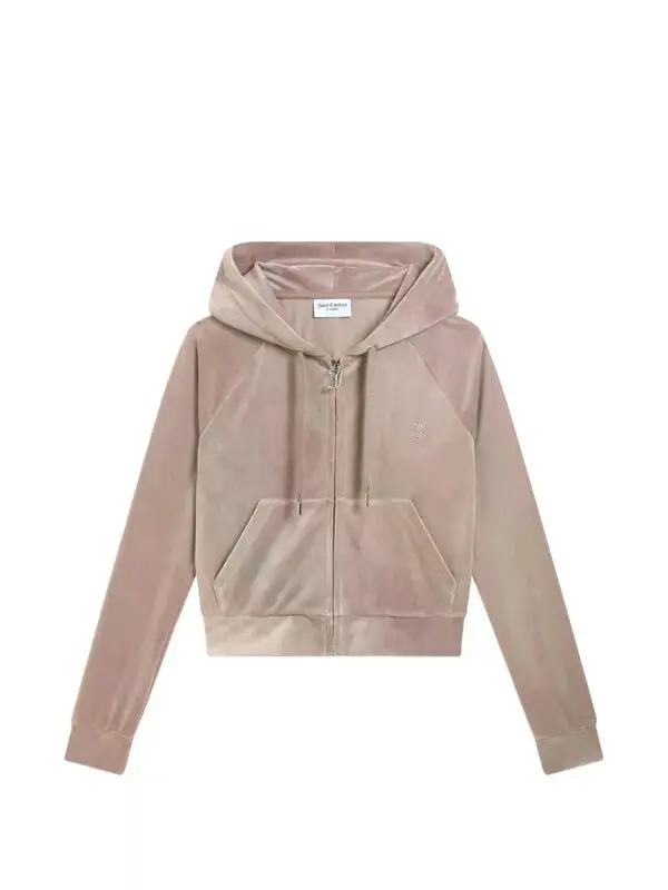 Juicy Couture Diamanté Logo Hoodie - Neutrals